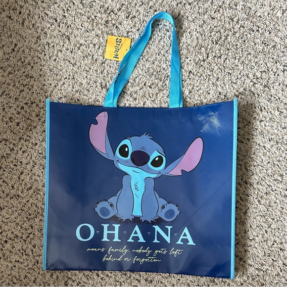 Disney | Bags | Ohana Stitch Extra Large Reusable Tote Bag Nwt | Poshmark